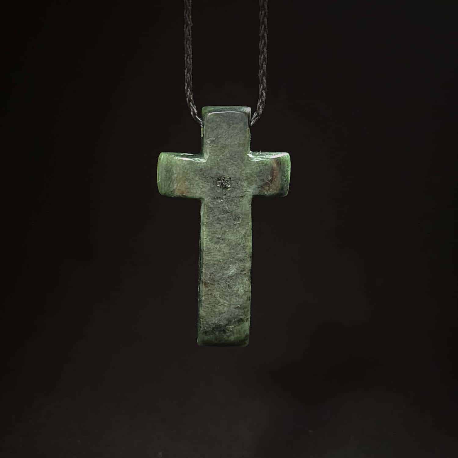 6cm Pounamu Cross - Campbell Carving